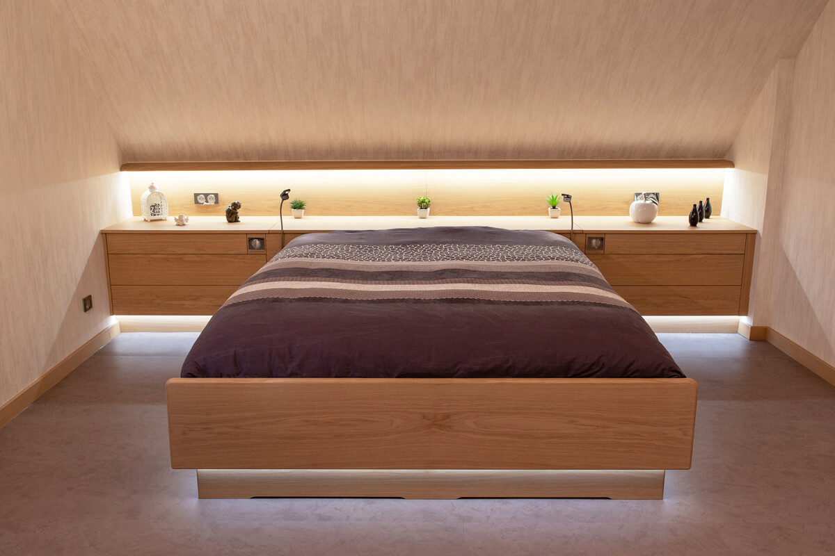 Exemples de réalisations d'agencement de chambre