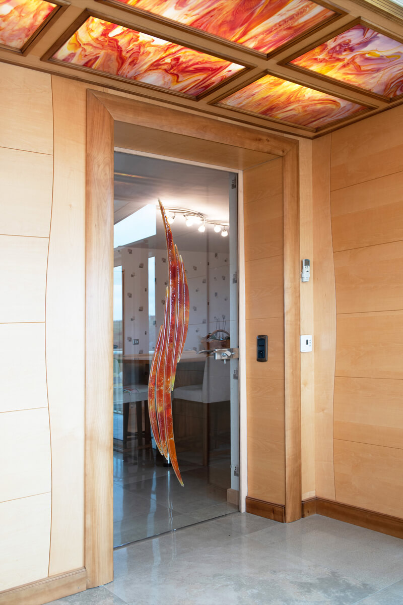 Exemples de nos réalisations avec nos portes en verre